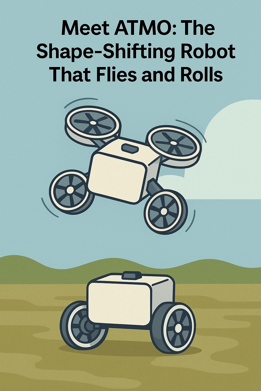 Meet ATMO: The Shape-Shifting Robot That Flies and Rolls - TLC Creative Technology